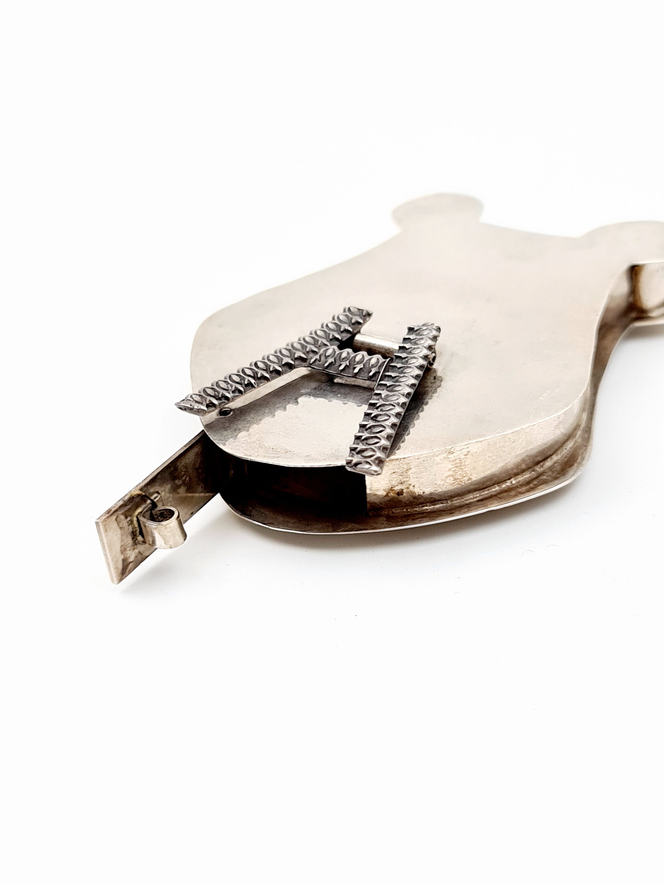 Vintage Besamim Spice Box, 925 Sterling Silver Harp of David, Handmade ...