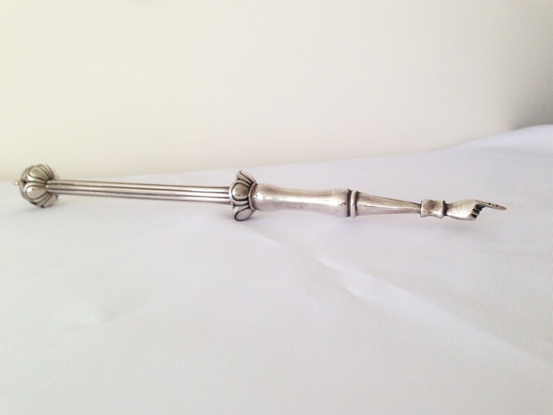Vintage Sterling Silver Yad Torah Pointer Collectible Judaica Israel ...