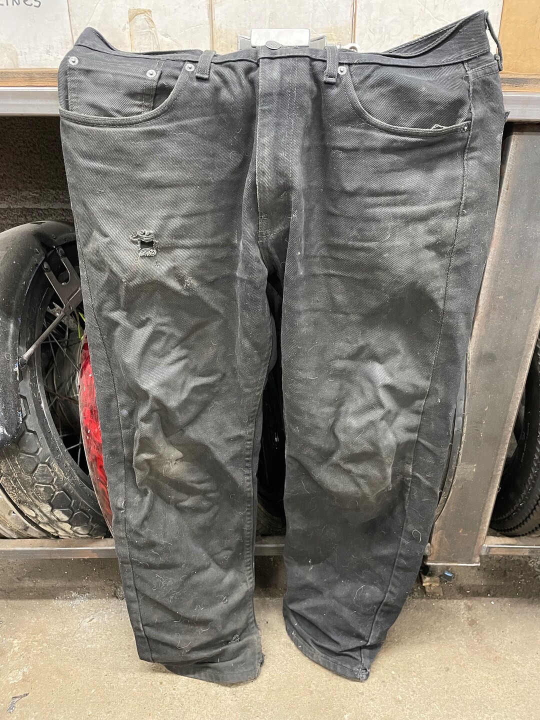 Levis 505 - Size 36 X 30 - Men’s Black Jeans - Dirty Work Pants - Etsy