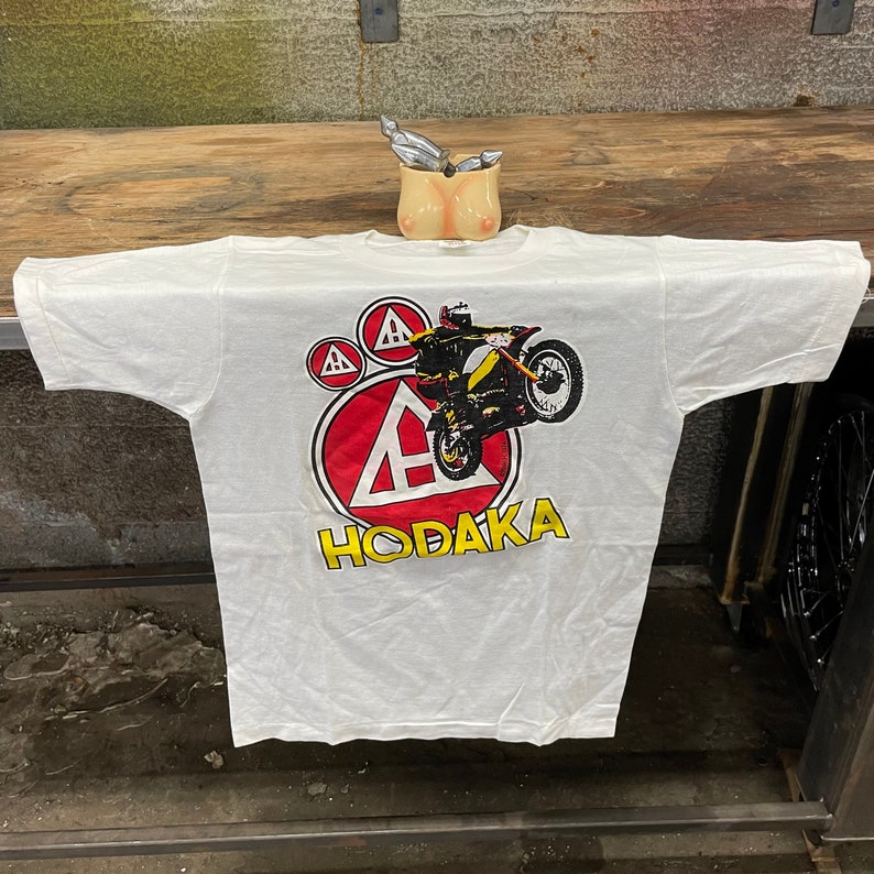 Vintage Hodaka - Small White Fruit of the Loom - Deadstock Dirtbike T ...