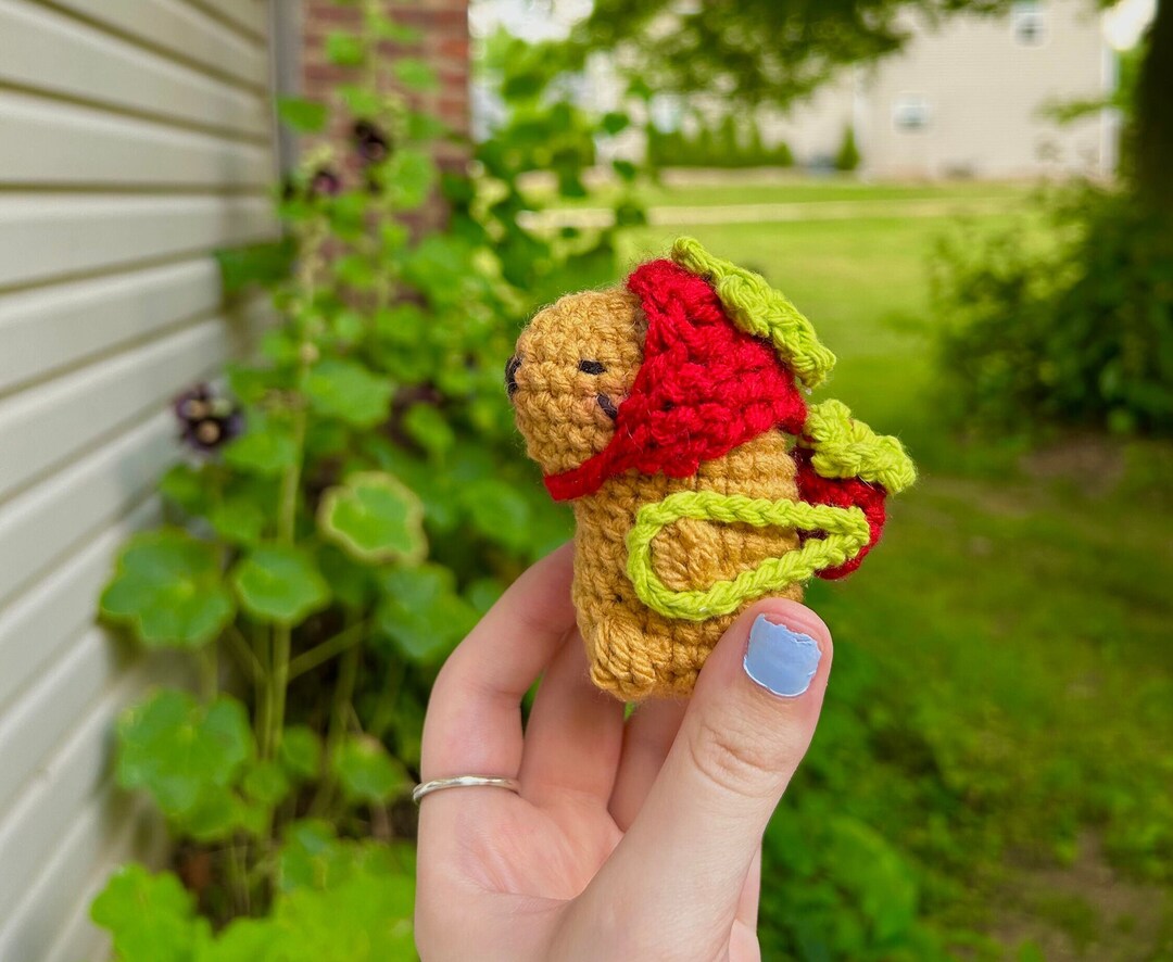 Crochet Strawberry Capybara - Etsy