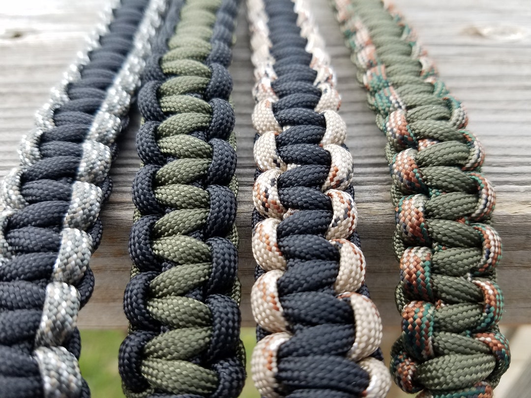 Paracord Bracelet, Custom Cobra Knot, Handmade Bracelets, Climbing ...
