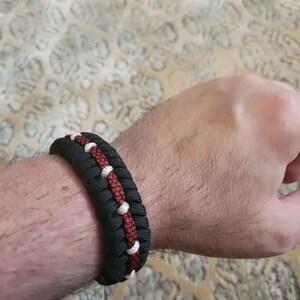 Stitched Fish Belly Paracord Bracelet, Oni Warriors Style, Gifts for ...