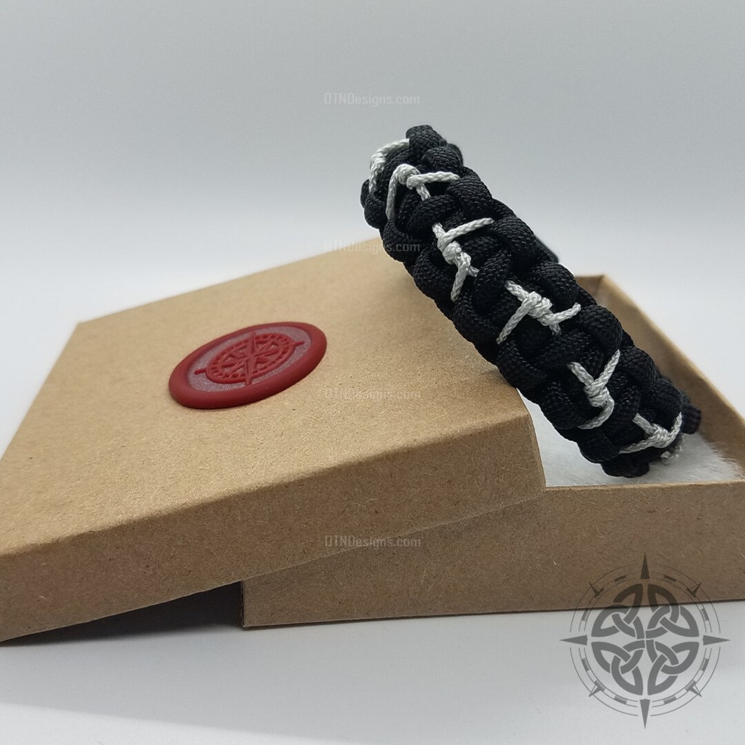 Barbed Wire Stitched Paracord Bracelet: Handmade Survival Jewelry - Etsy