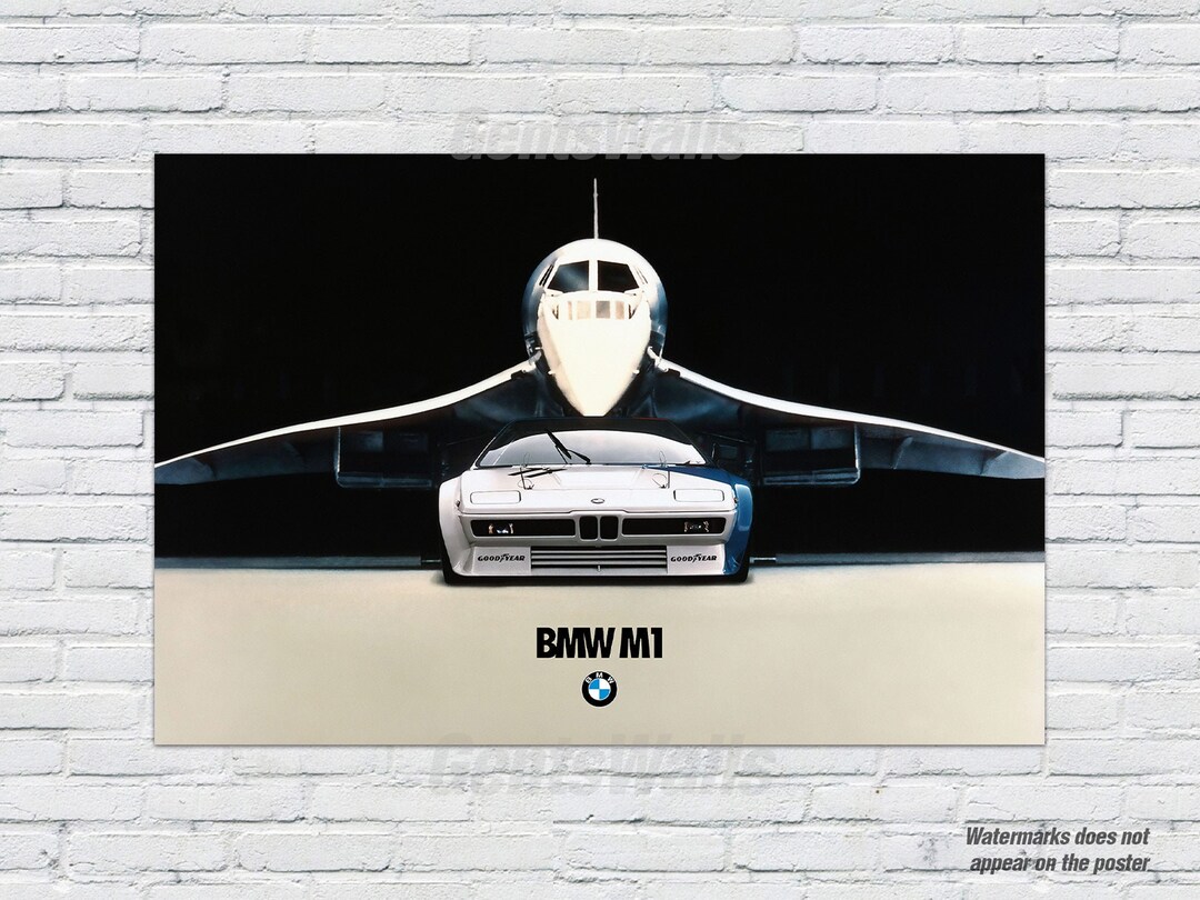 BMW M1 Concorde Poster Vintage Ad the Ultimate Driving Machine Classic ...