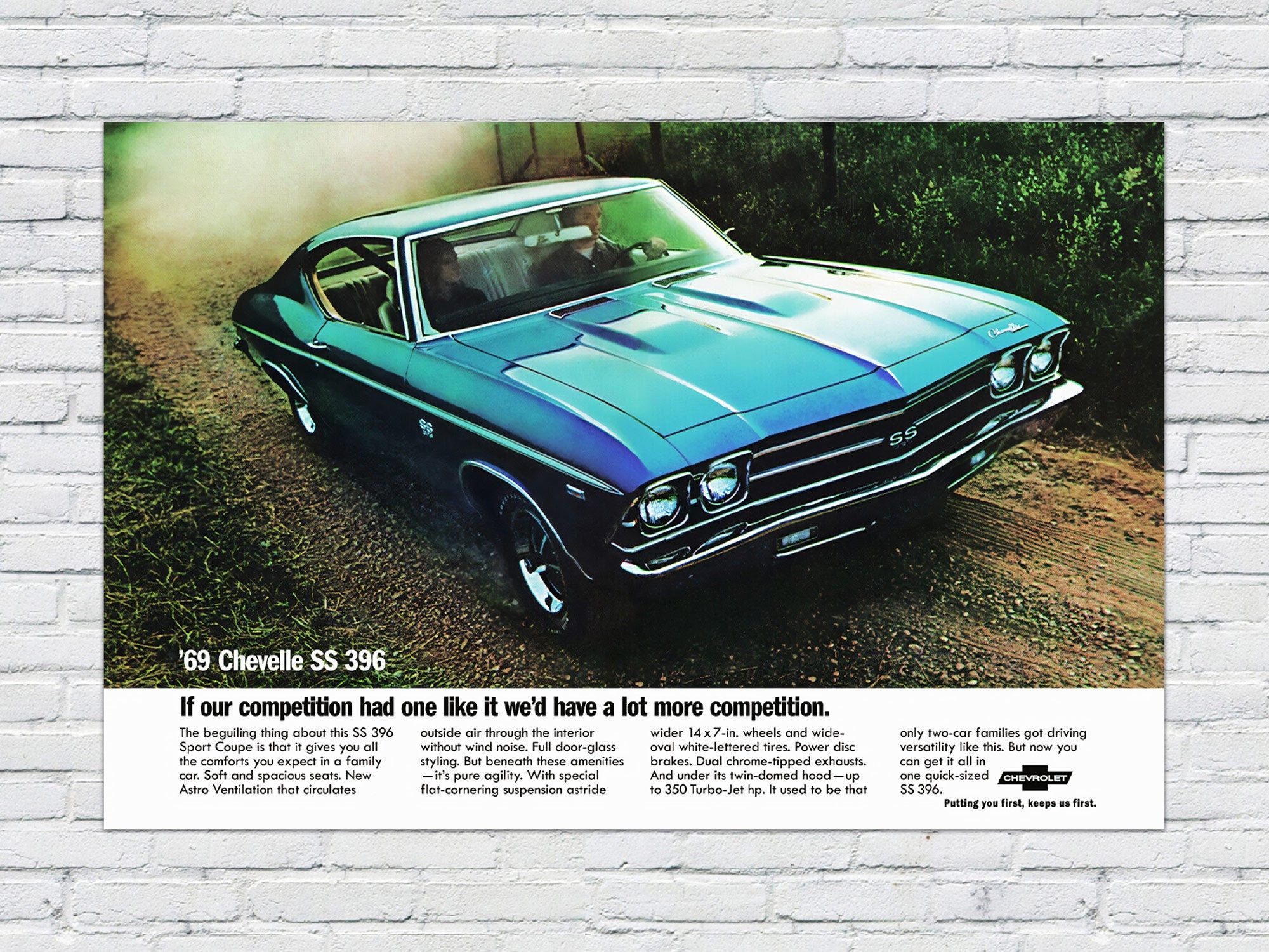 1969 Chevrolet Chevelle SS Muscle Car Poster Advertising - Etsy Canada