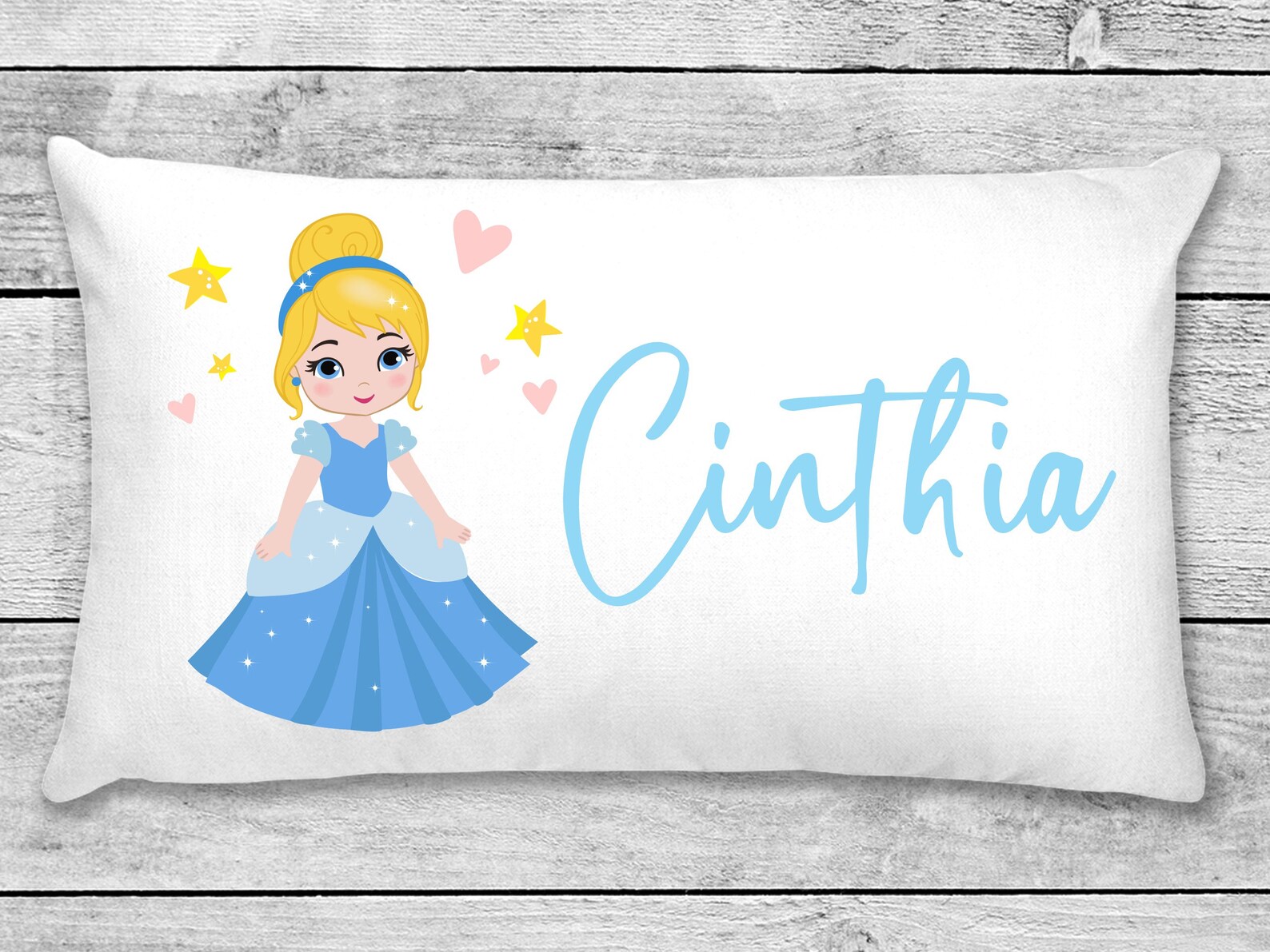 Personalized Kids Princess Pillowcase Custom Name and Custom Princess ...