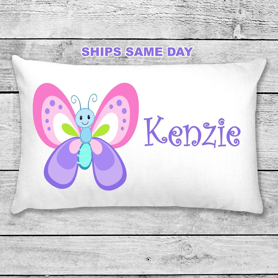 BUTTERFLY PILLOWCASE, Pillow - Custom Personalized BUTTERFLY Pillowcase ...