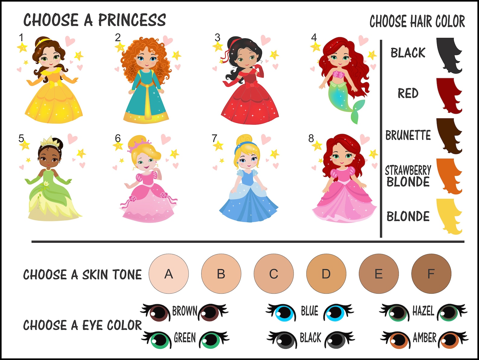Personalized Kids Princess Pillowcase Custom Name and Custom Princess ...