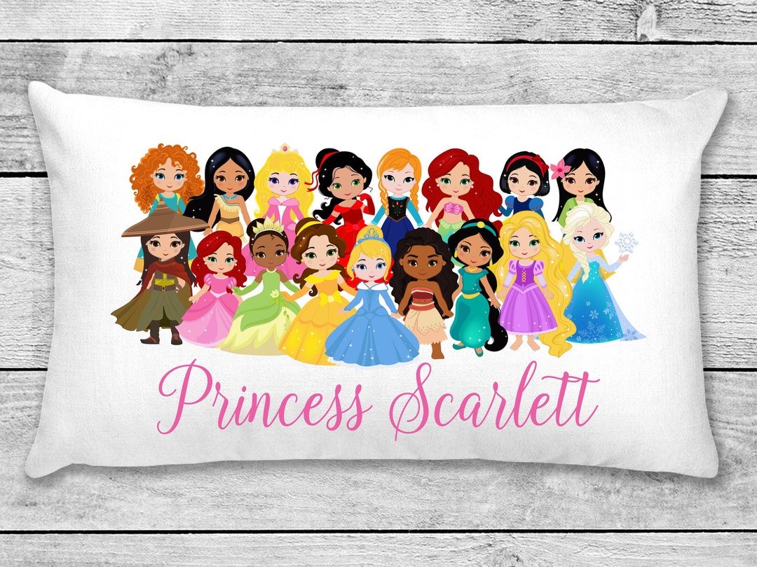 PRINCESS PILLOWCASE, Pillow - Custom Personalized Princess Pillowcase ...