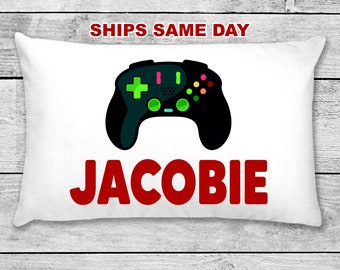 Personalized Video Game Gamer Pillowcase Custom Pillow Case Cover 20x30 ...