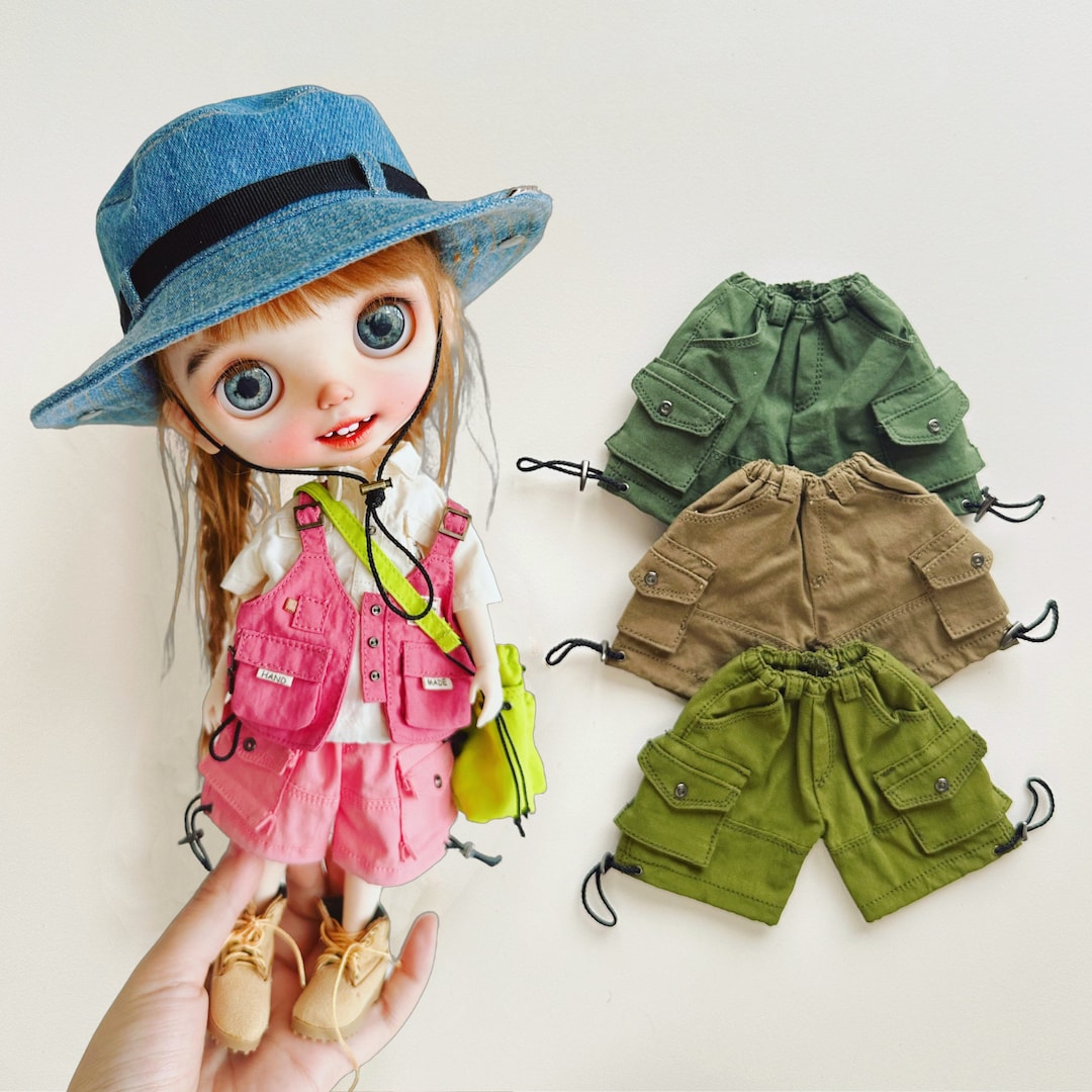 Blythe Shorts Cargo Pants for Blythe Custom Pullip Ooak Blythe Doll ...