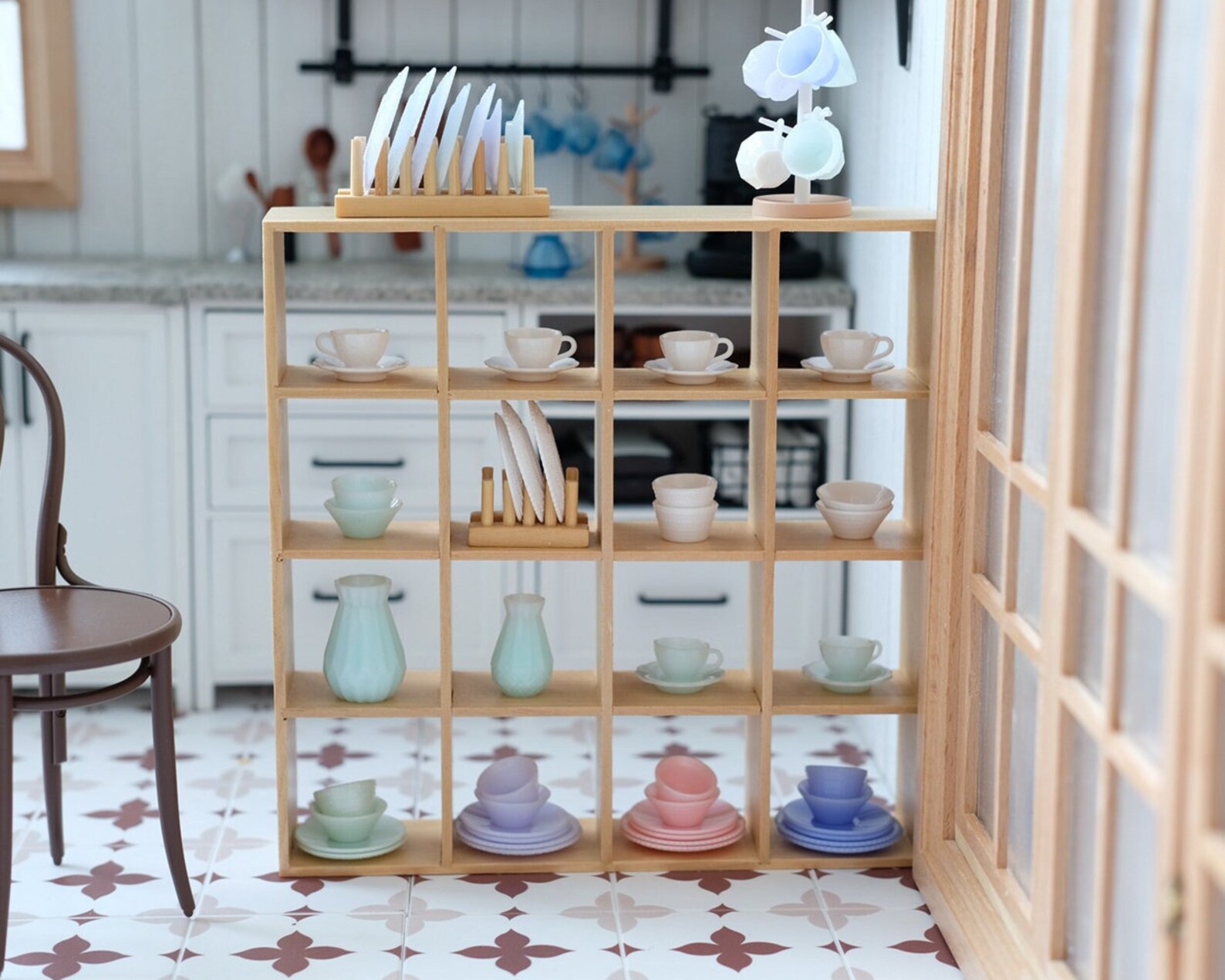 Dollhouse Shelves Ob11 BJD Furniture Dollhouse Bookcase Wooden | Etsy