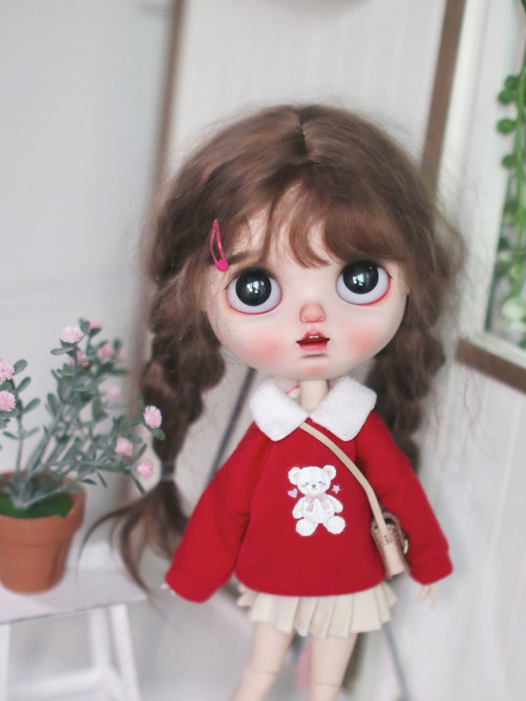 Blythe Peter Pan Collar Sweater |BJD Pullover for Blythe Momoko Azone ...