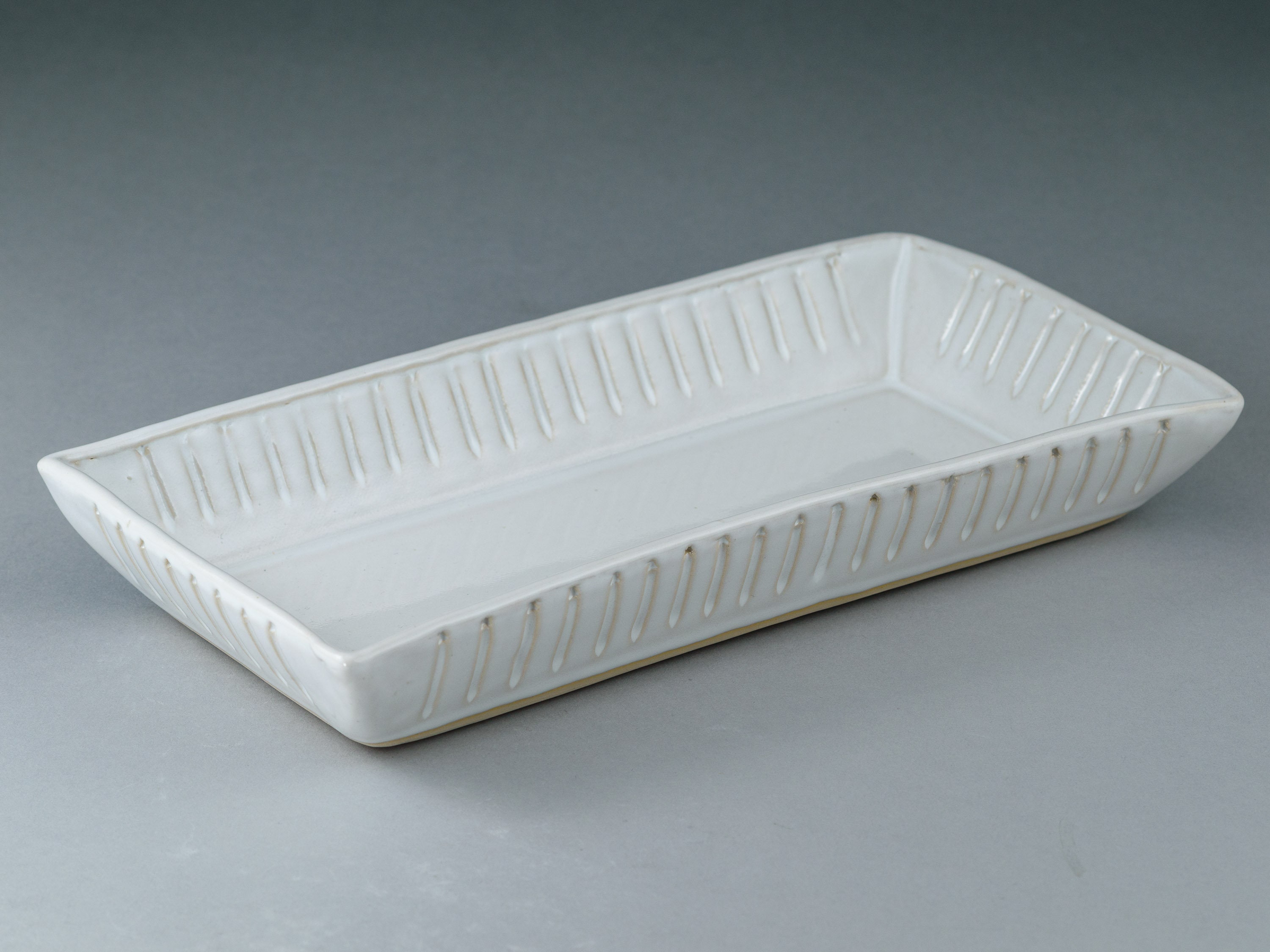 Soft White Ceramic Tray Handcrafted Stoneware Pottery Tray | Etsy