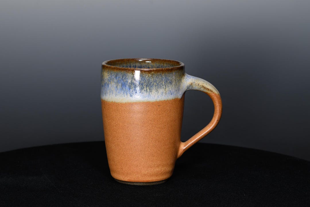 Handmade Ceramic Mug, 20 Oz Pottery Stein, Autumn Blue Glaze - Etsy