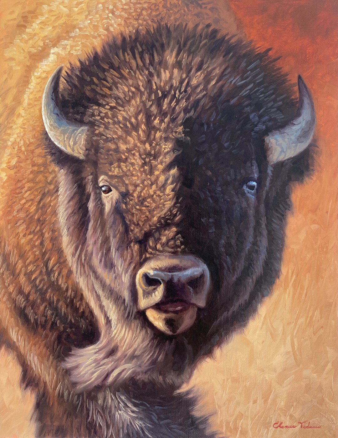 Original Limited Edition Bison Print Hand Signed and Numbered - Etsy