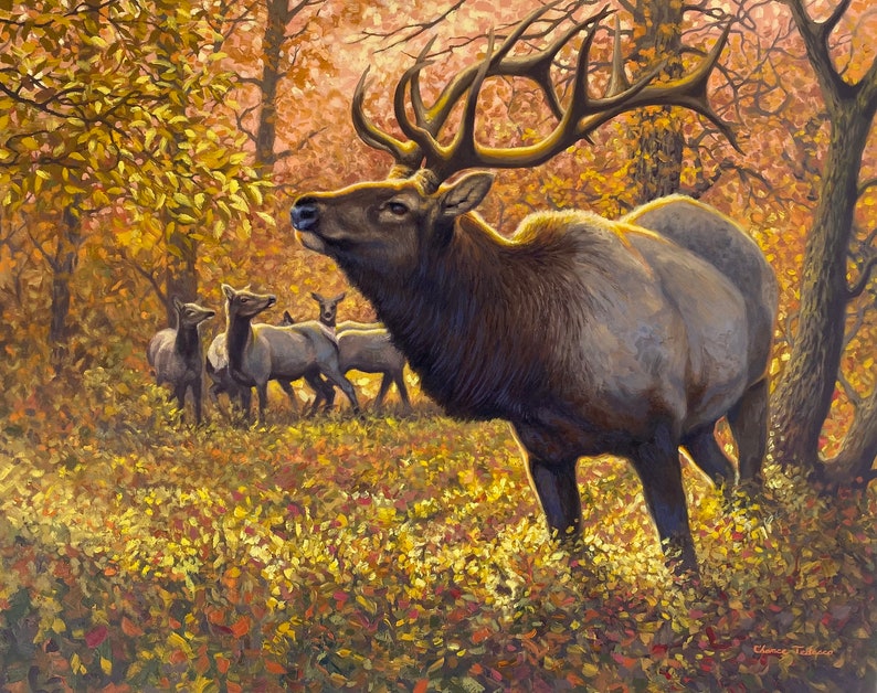 Original Limited Edition, Hand Signed and Numbered Print of fall Rut ...