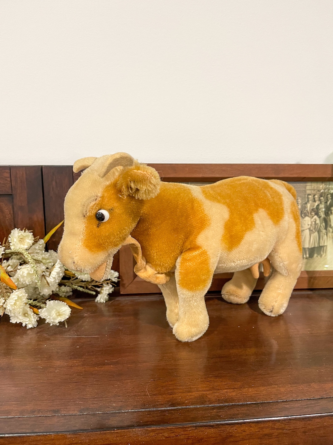 Vintage Steiff Bessy Cow, Mohair With Felt Udder. No Tags - Etsy