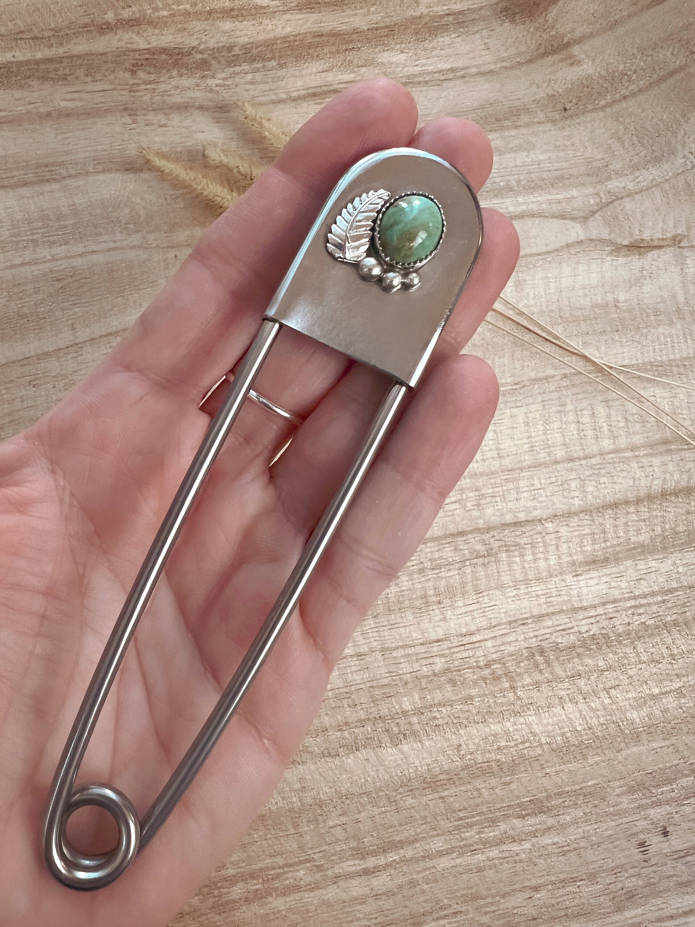 Jumbo Safety Pin Accessory Stainless Steel and Sterling Silver Large ...