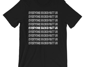Repeated Text Shirt - Etsy