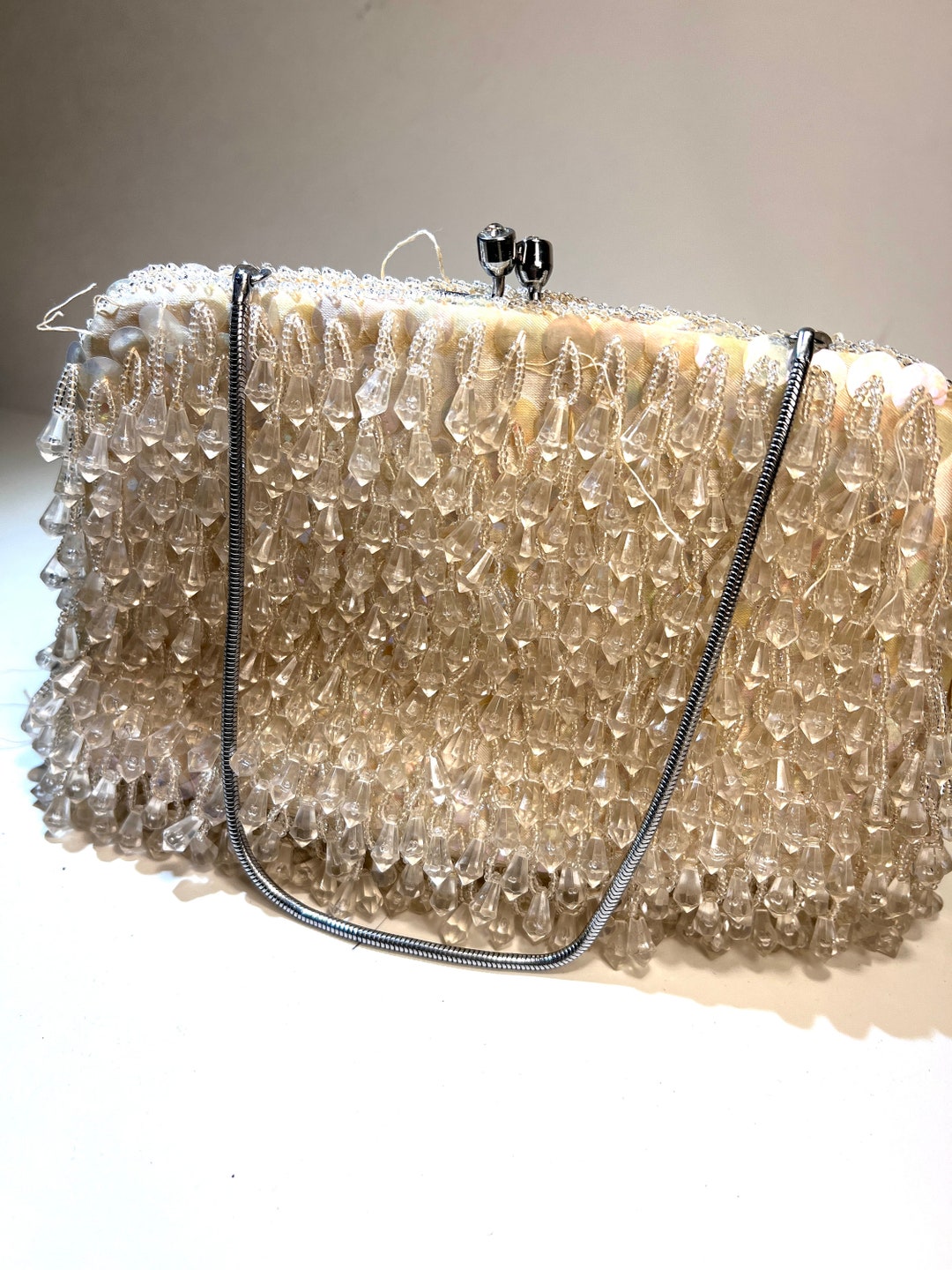Vintage "richere" Beaded and Sequined Hand Bag By, Walborg, Hong Kong ...