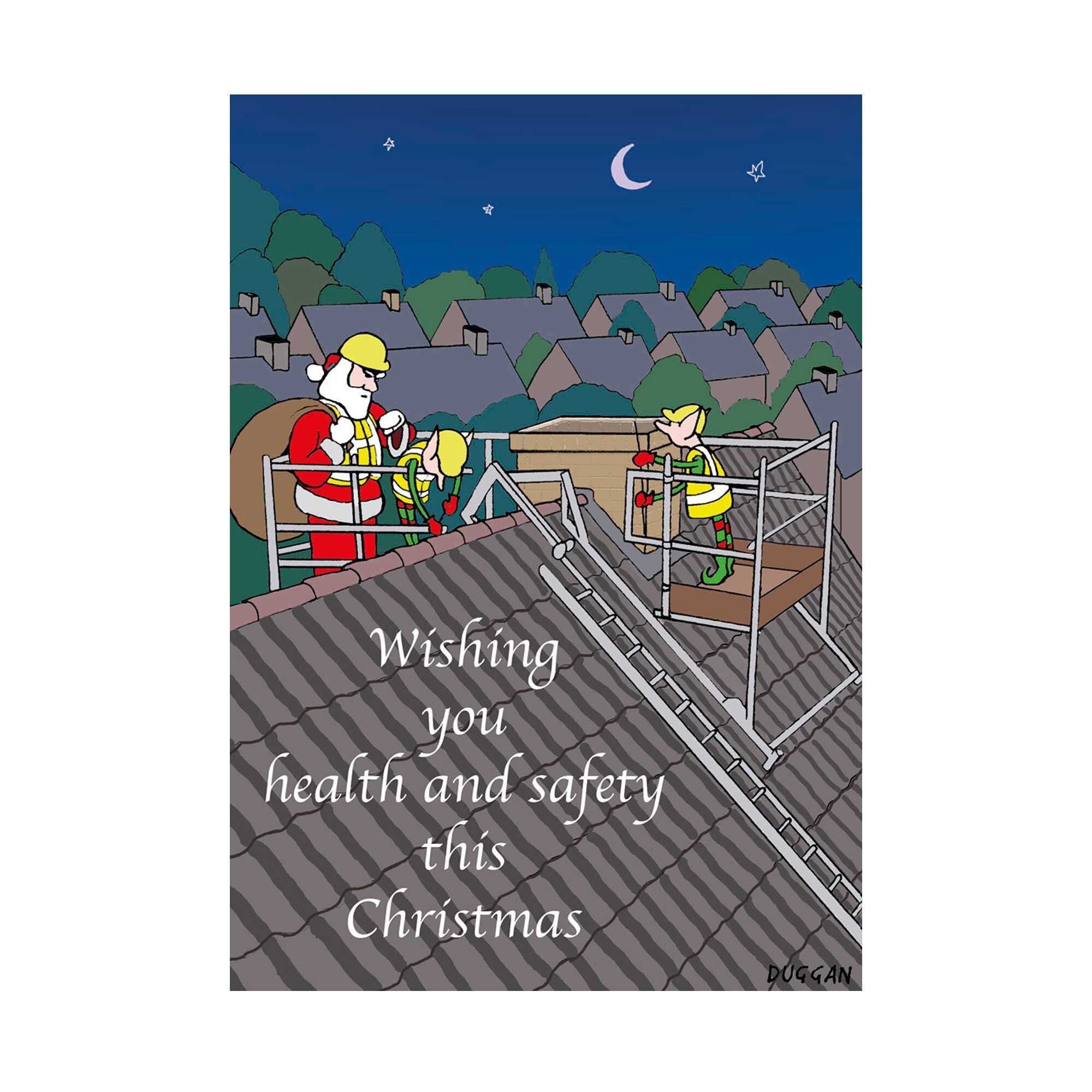 Funny Christmas Card. Health and Safety. Occupational Health. Christmas ...
