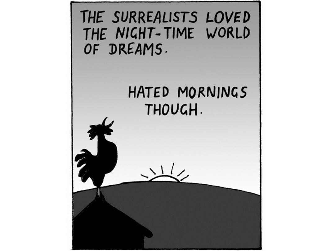 Funny Art History Greeting Card: Surrealist Mornings, Featuring ...