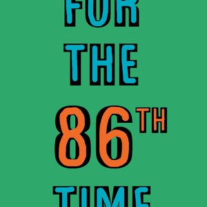 Happy 86th Birthday - Funny 86th Birthday Card - 86 Years Old - a Witty ...