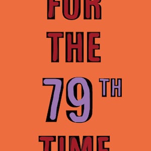 Funny 79th Birthday Card: Witty Humor - Etsy