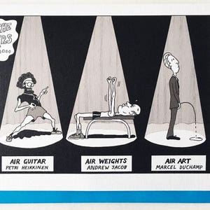 Funny Marcel Duchamp Birthday Card: Art History Cartoon - Etsy UK