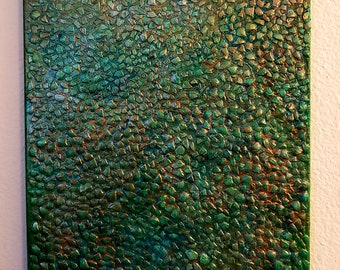 RARE Gemstone Huge Stone Ammolite Glowing Green | Etsy