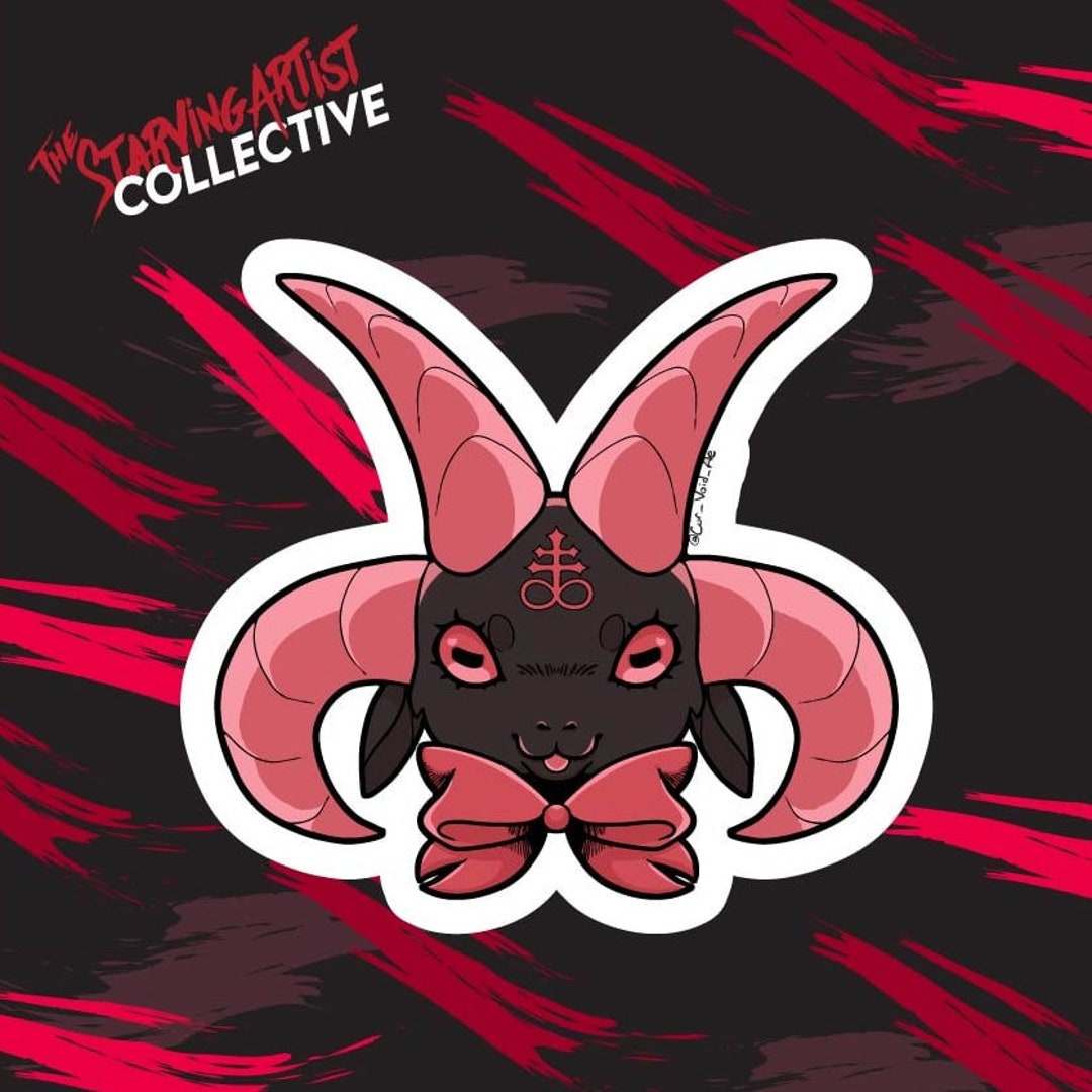 Baby Baphomet Die Cut Vinyl Sticker - Etsy