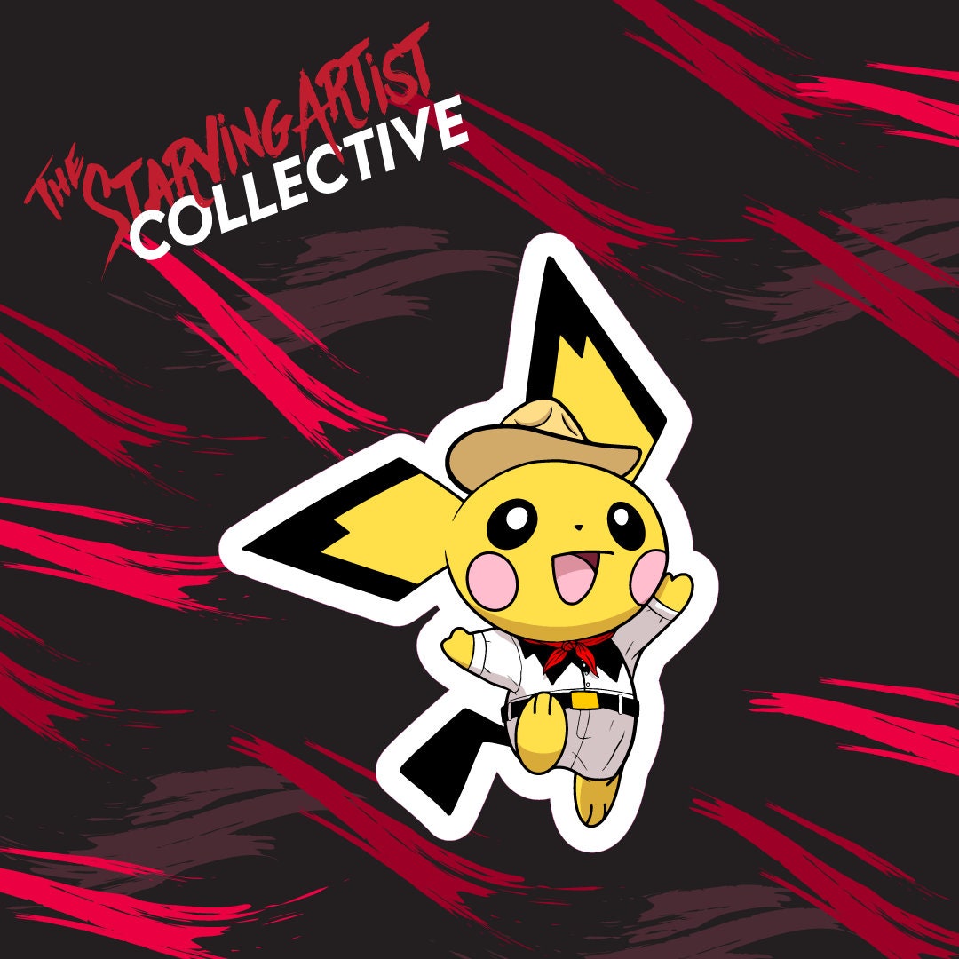 Folklorico Pichu Die Cut Vinyl Sticker - Etsy