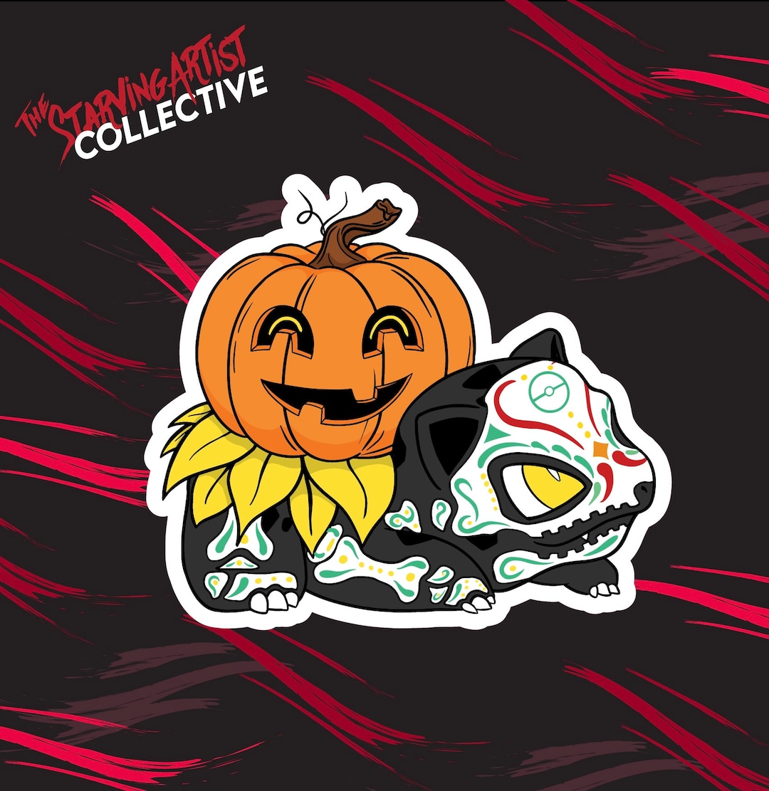Sugar Skull Bulbasaur - Etsy