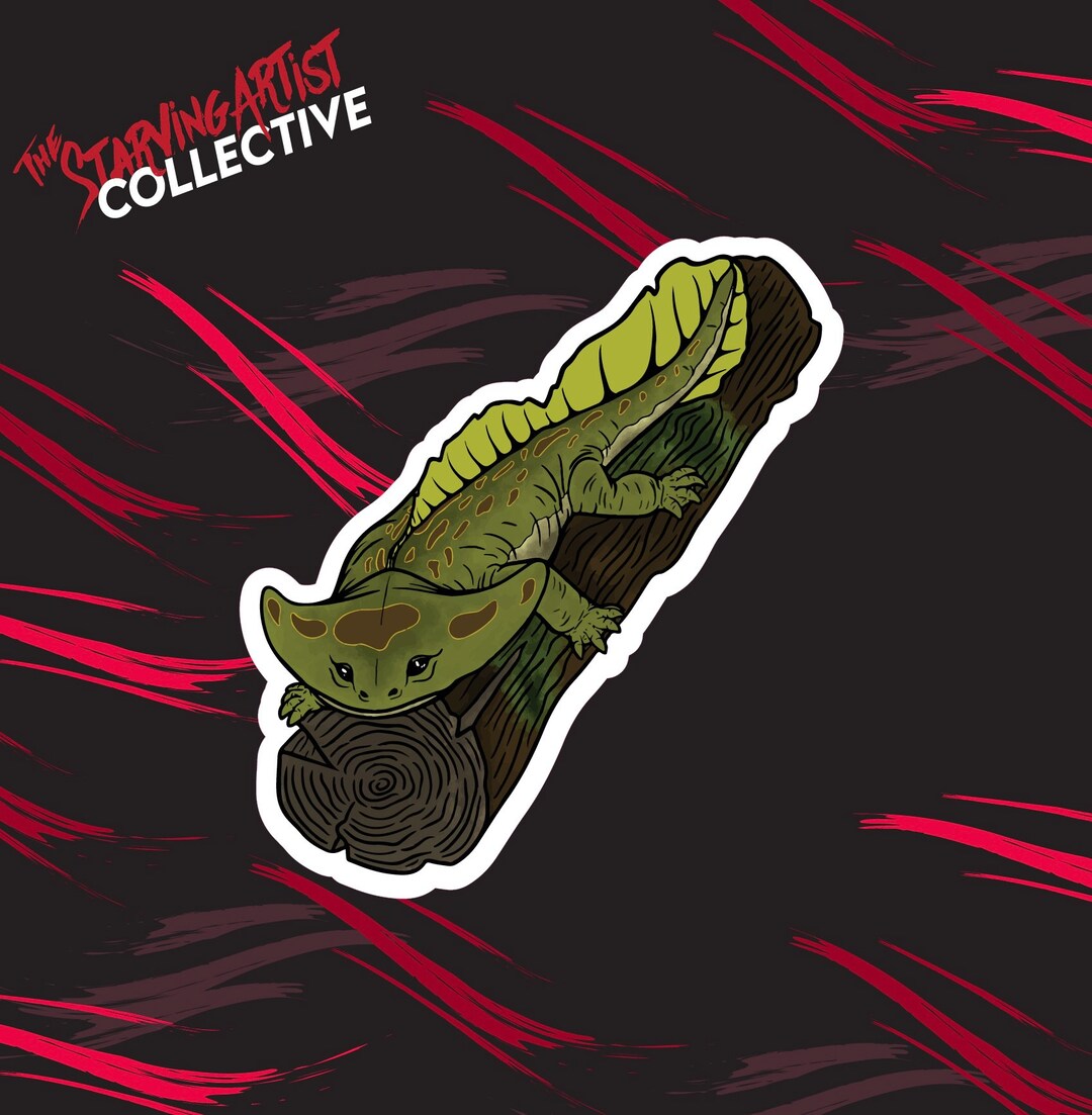 Dipper the Diplocaulus Die Cut Vinyl Sticker - Etsy