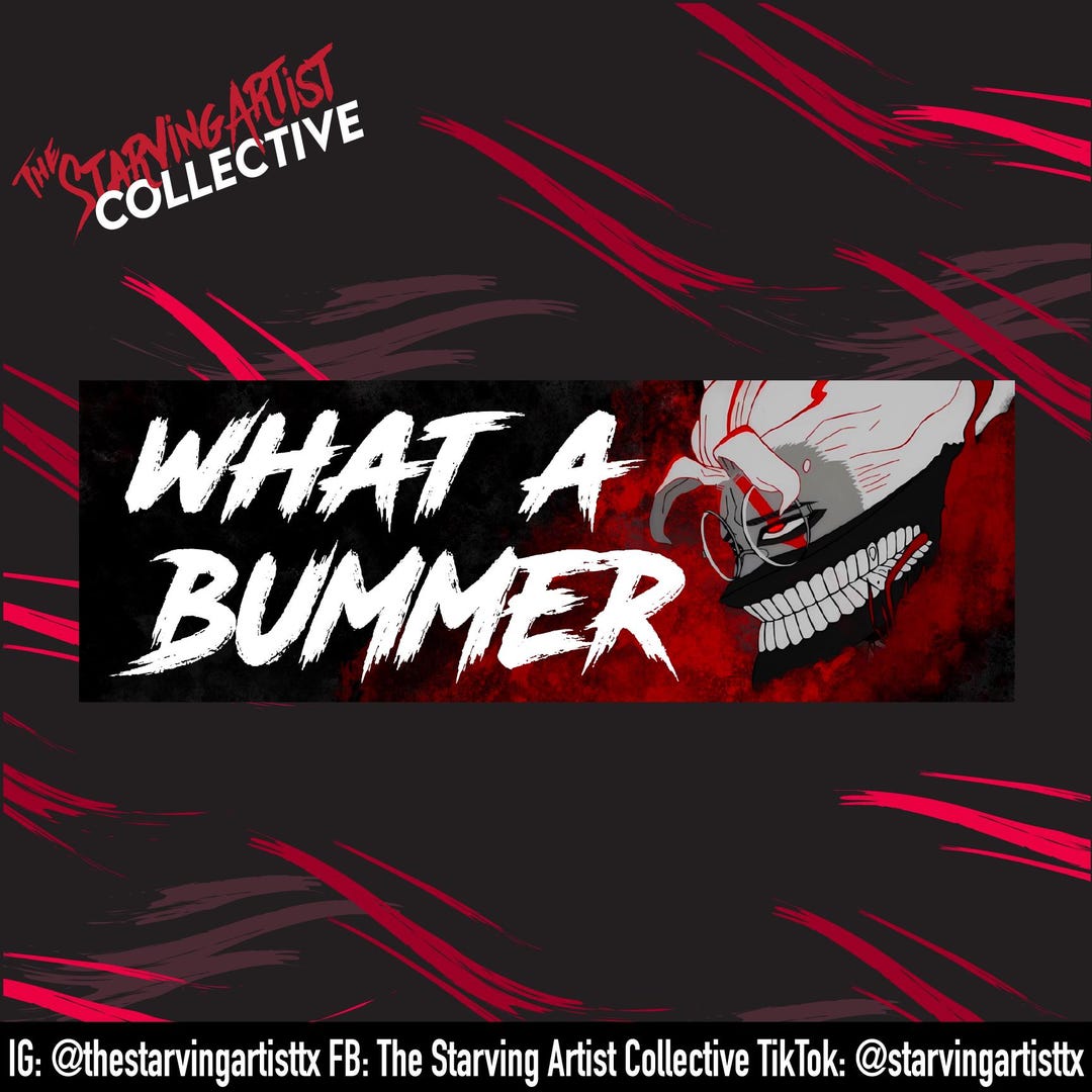 What A Bummer Slap Sticker - Dandadan Vinyl Sticker - Etsy