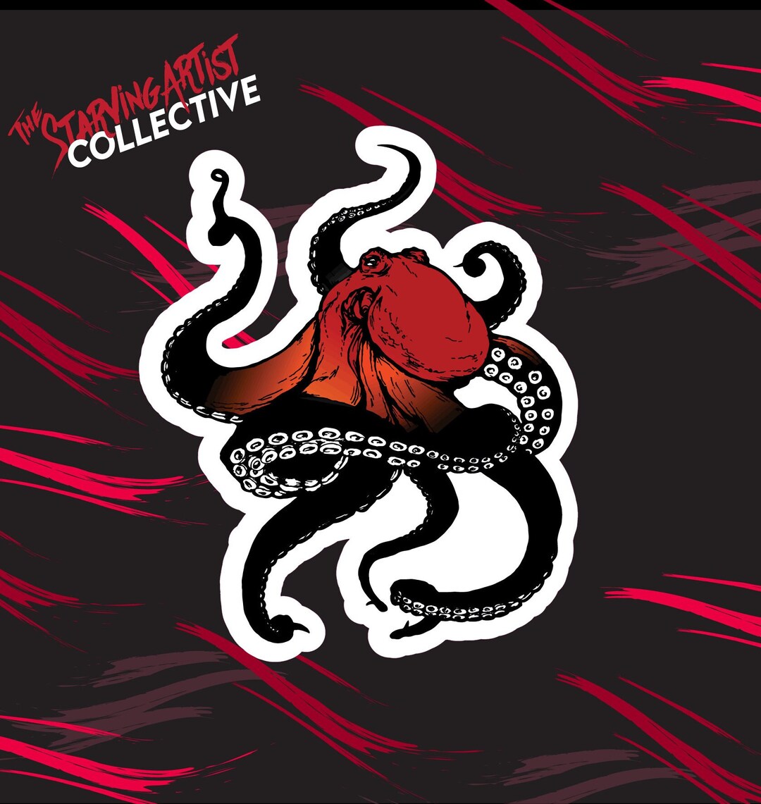 Octo | Die Cut Vinyl Sticker - Etsy