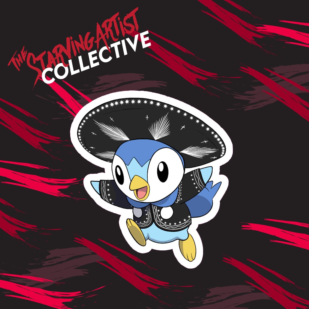 Mariachi Piplup | Die Cut Vinyl Sticker - Etsy
