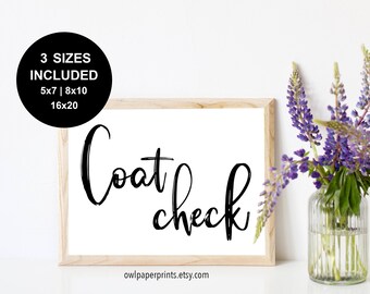 Coat closet sign | Etsy