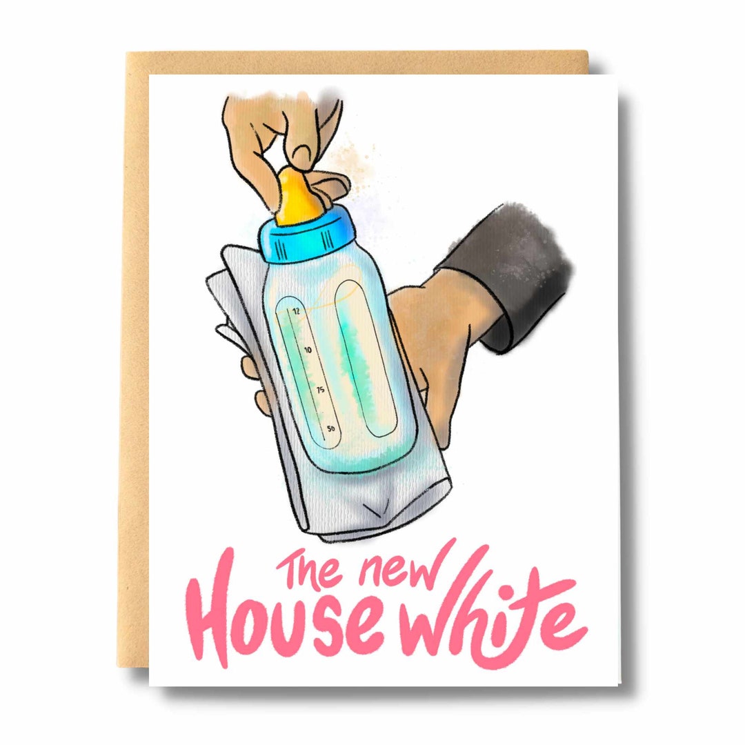 Funny New Baby Card: House White Sommelier Design - Etsy