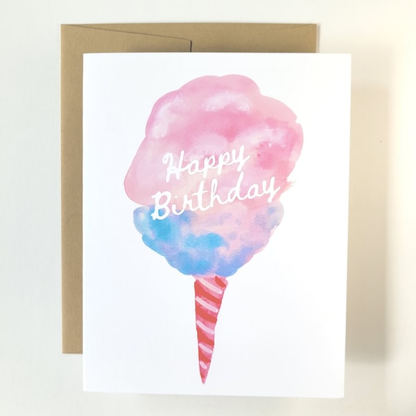 Happy Birthday Card With Candy - Etsy