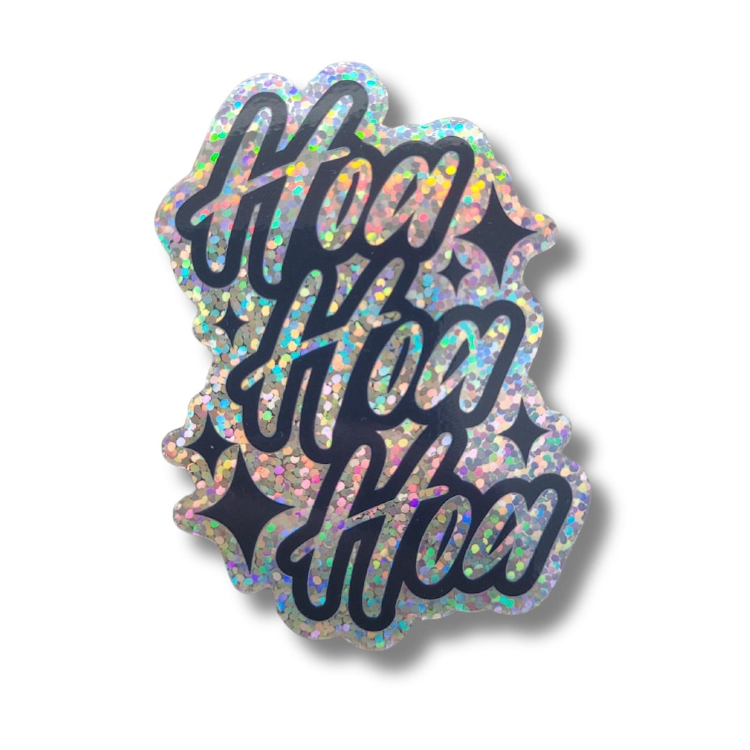 Hoa Hoa Hoa Glitter Holographic Sticker, Twilight, Birthday Gift ...