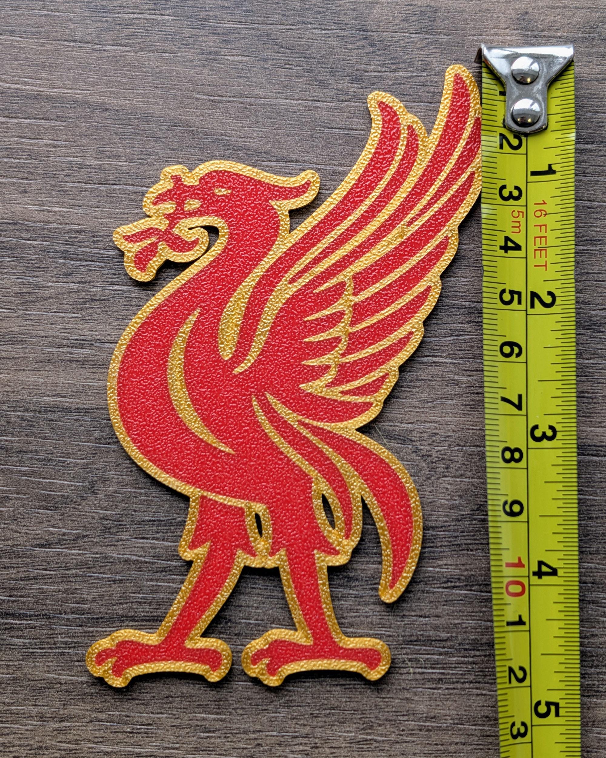 LFC Liver Bird Gold & Red Charm - Symbol of Liverpool - Etsy