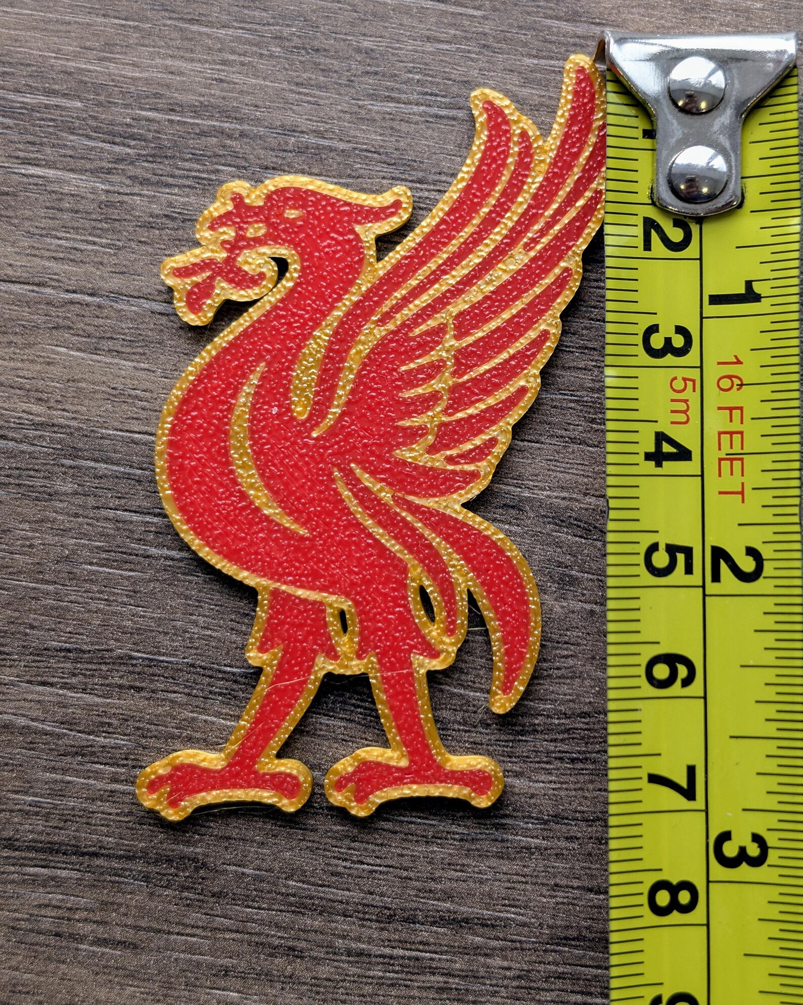 LFC Liver Bird Gold & Red Charm - Symbol of Liverpool - Etsy