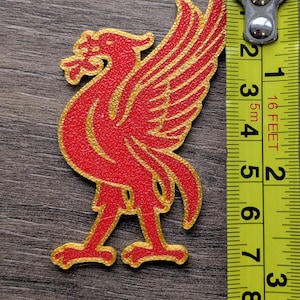 LFC Liver Bird Gold & Red Charm - Symbol of Liverpool - Etsy