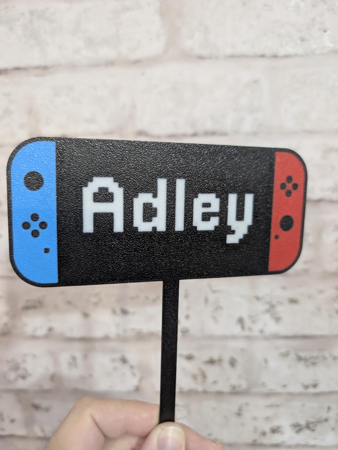 Nintendo Switch Inspired Birthday Cake Topper - Personalisable - Etsy