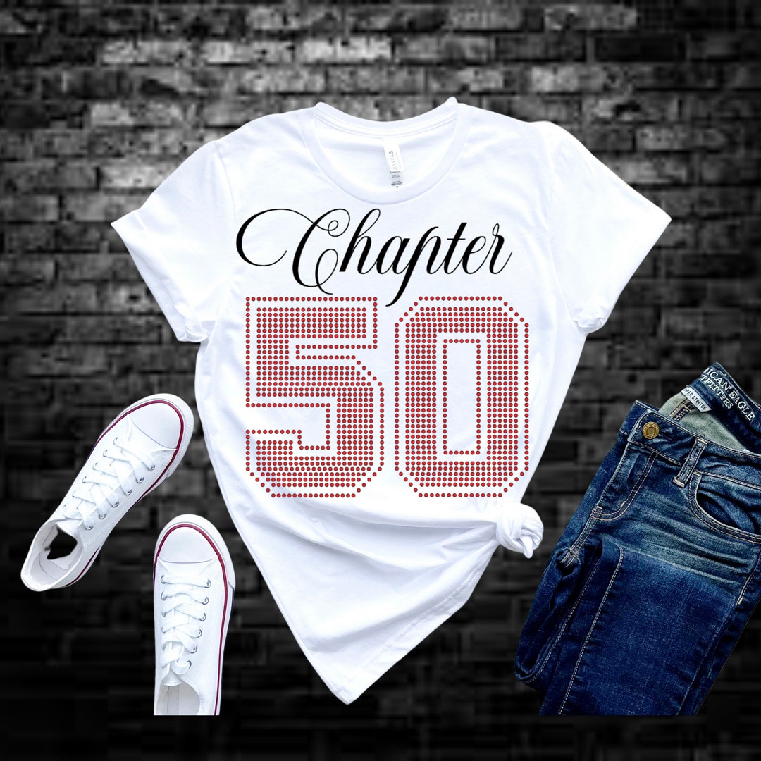 Rhinestone Chapter 50 Shirt / Tank | Add Your Chapter Number to ...