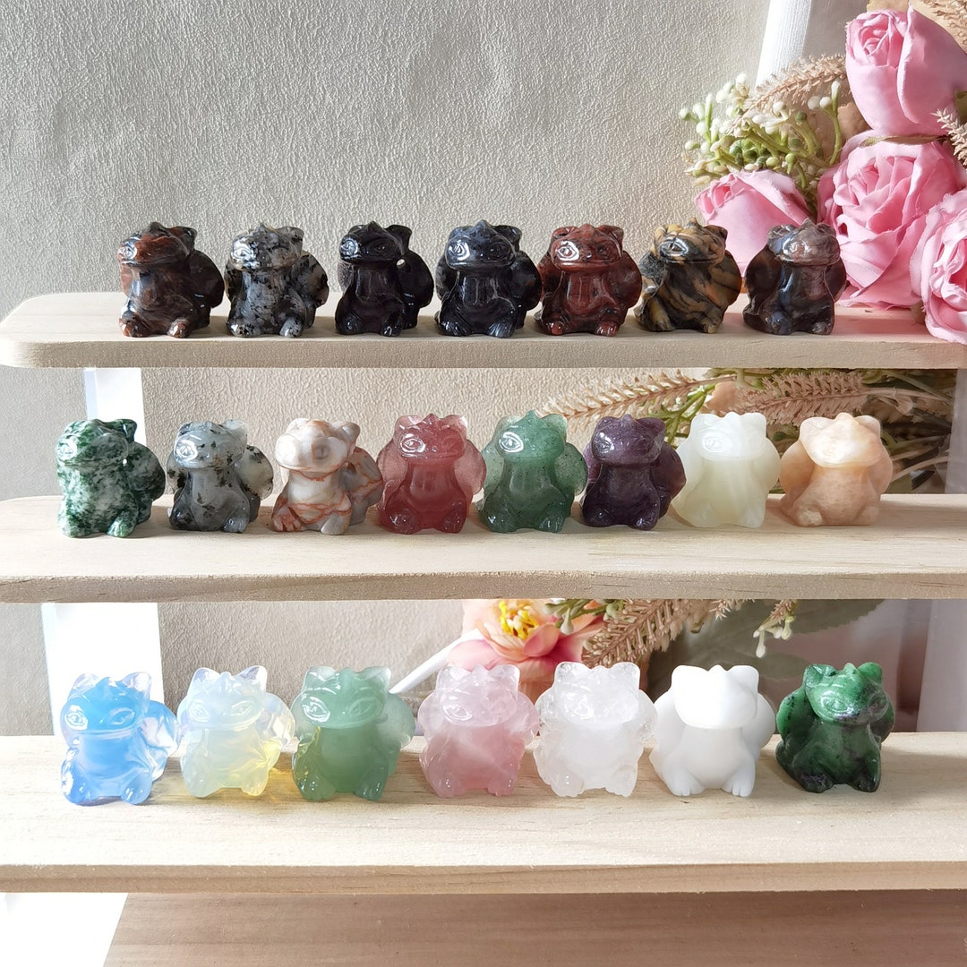 1.2 Inches Crystal Toothless Dragon Statue,carved Mini Gemstone Dragon ...