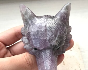Large Crystal Wolf - Etsy